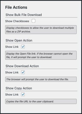 File List Settings - Simple File List